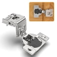 10 Pack 1-1/2 inch Overlay Stainless Steel Cabinet Hinges, Face Frame ...