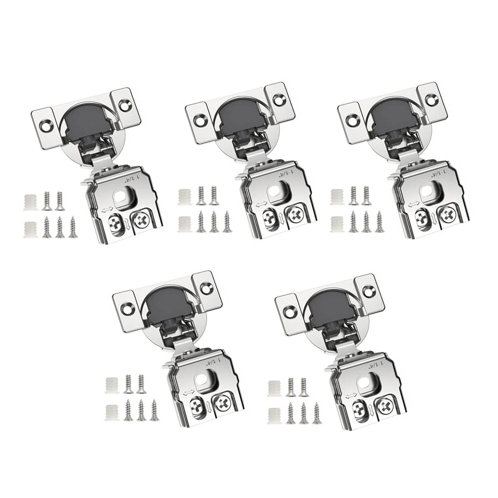 10 Pack 1-1/4 Inch 3D Overlay Soft Close Concealed Hinges for Face ...