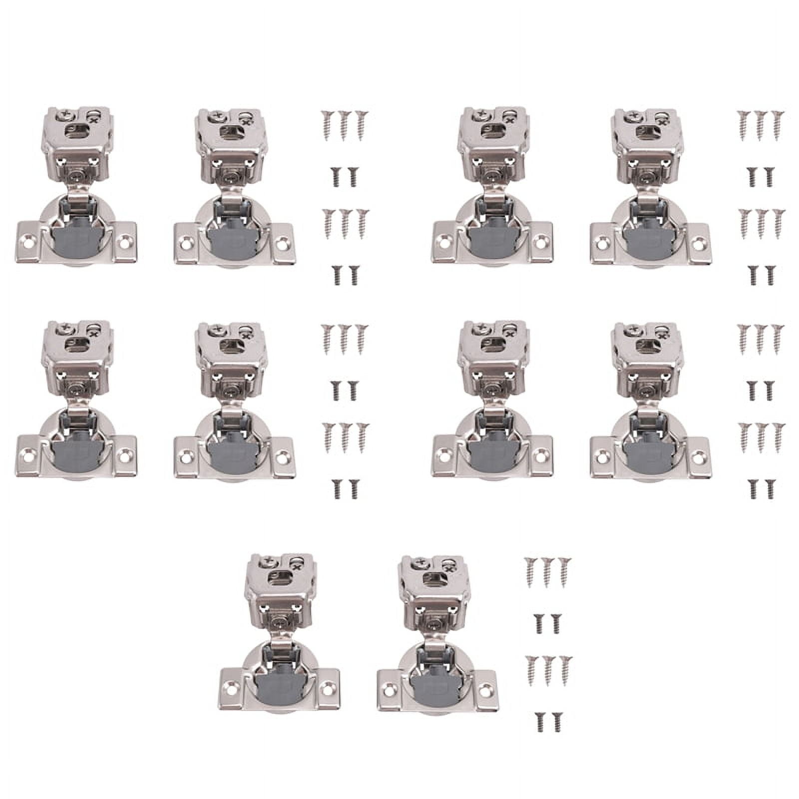 10 Pack 1-1/4 Inch 3D Overlay Soft Close Concealed Hinges for Face ...