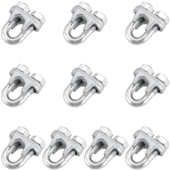 10 Pack 1/2 Inch Wire Rope Clamp, M12 Stainless Steel Wire Rope Clip, U ...