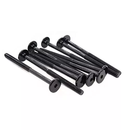 10 Pack 1/4"20 100mm Allen Head Joint Connector Bolts Hex Socket Head ...