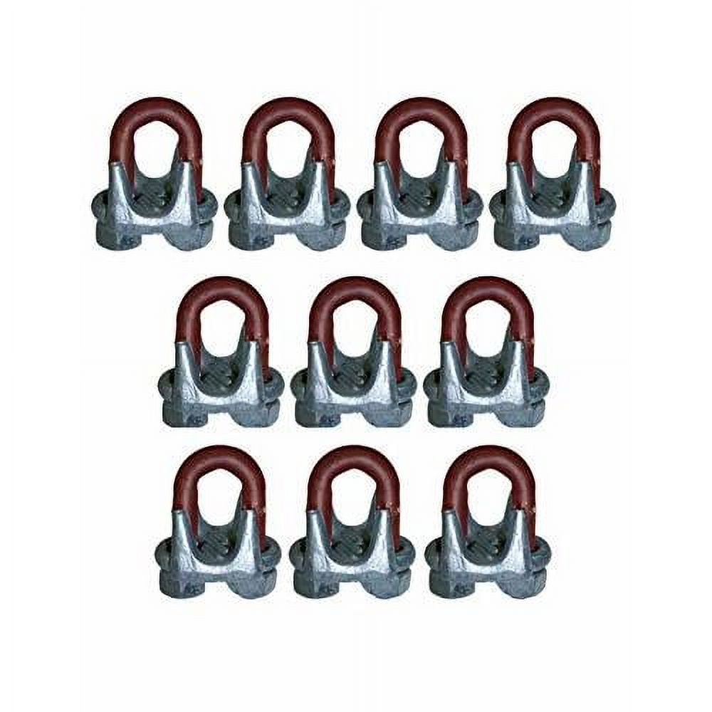 10 Pack - 1/4" Drop Forged Clips/Clamps/U-Bolts/ Clips/Fencing/Repair ...