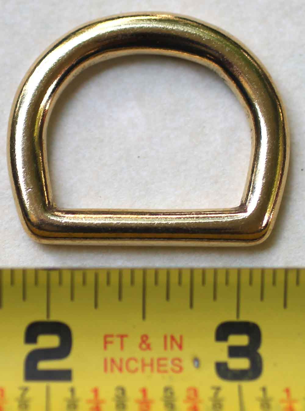 10 Pack 1" Cast Rigging Dee Ring Solid Brass Leather Tack Collar Repair ...