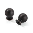 10 Pack 1 Inch Oil Rubbed Bronze Cabinet Knobs Furniture Pulls ...
