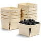 10 Pack 1-Pint Wooden Berry Baskets for Picking Fruit, Arts and Crafts ...