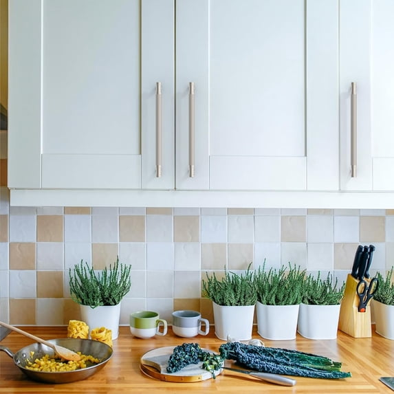 10 Pack 10 Inch(254mm) Brushed Satin Nickel Cabinet Pulls Knurled ...