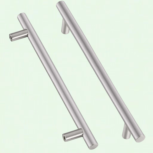10 Pack 10 Inch Hole Centers Brushed Nickel Cabinet Pulls Stainless ...