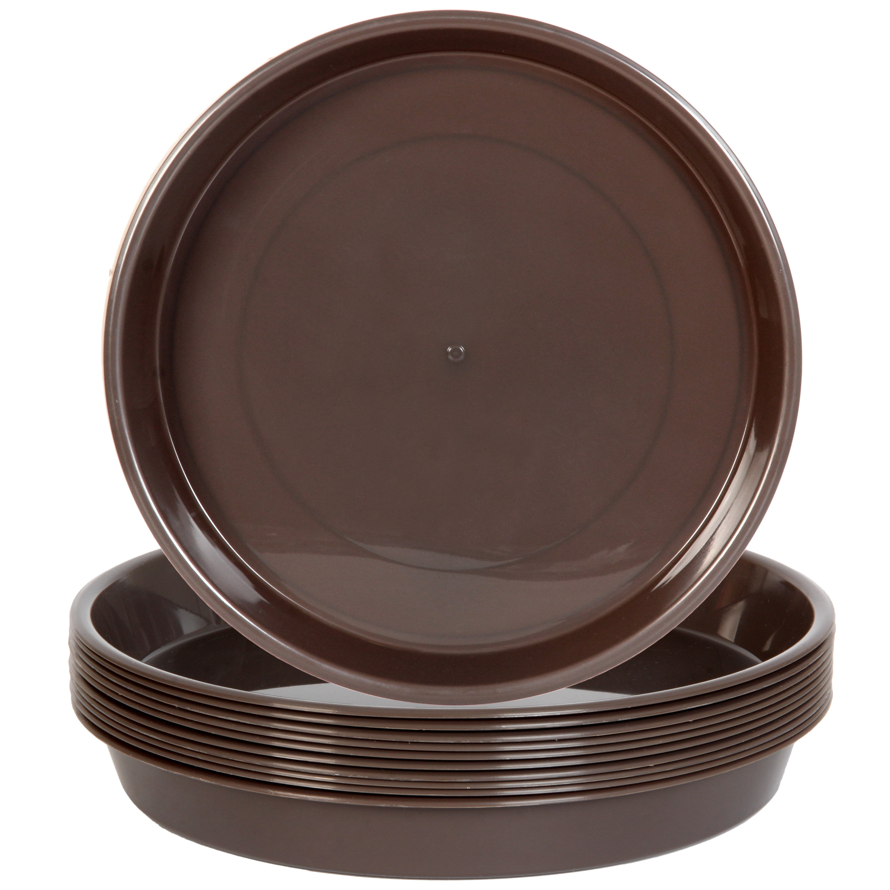 10 Pack 10 Inch Plastic Plant Saucers, Thick and Heavy Duty Plastic ...