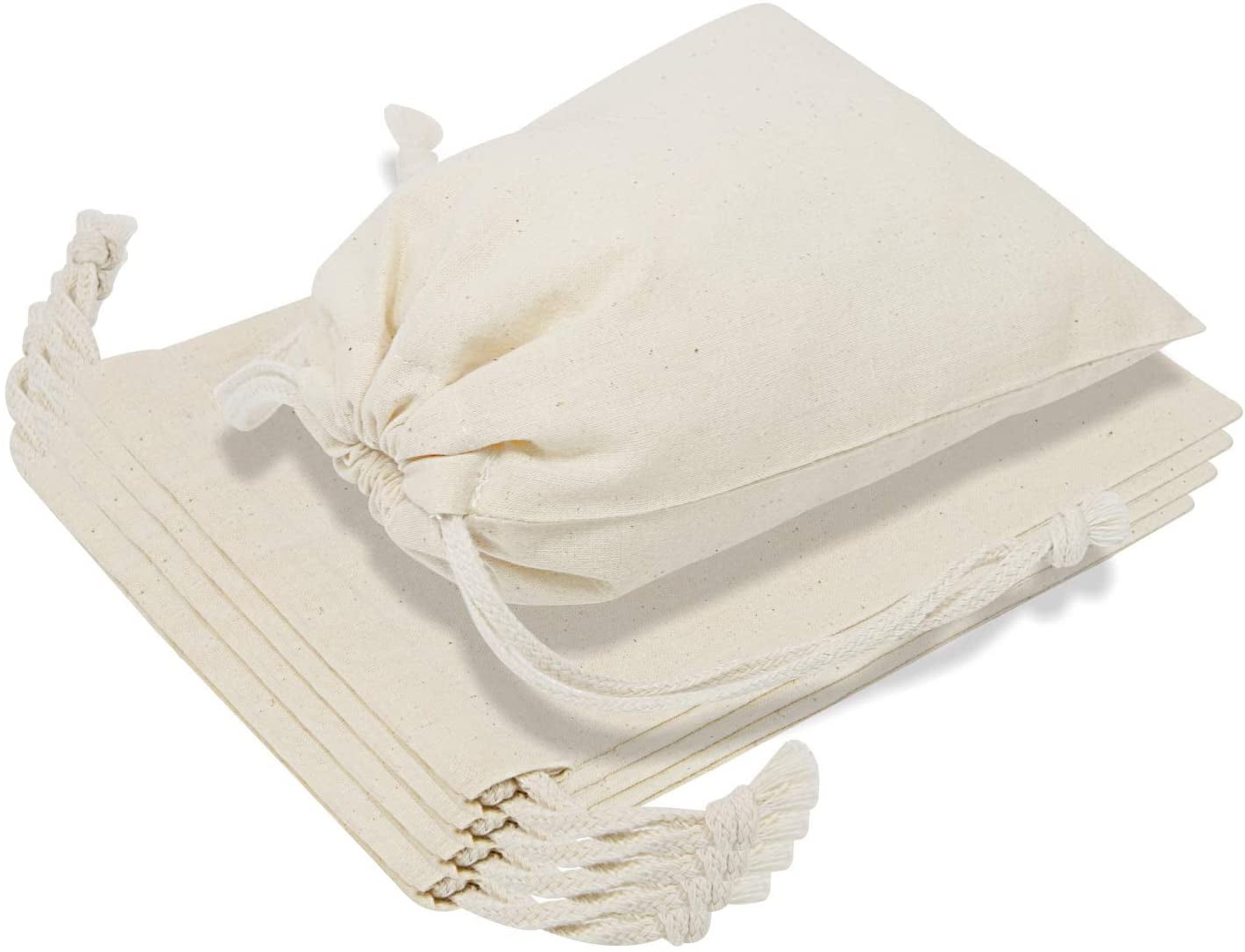 10-Pack 10” x 12” Reusable Produce Bags, Muslin Bags with Drawstrings ...