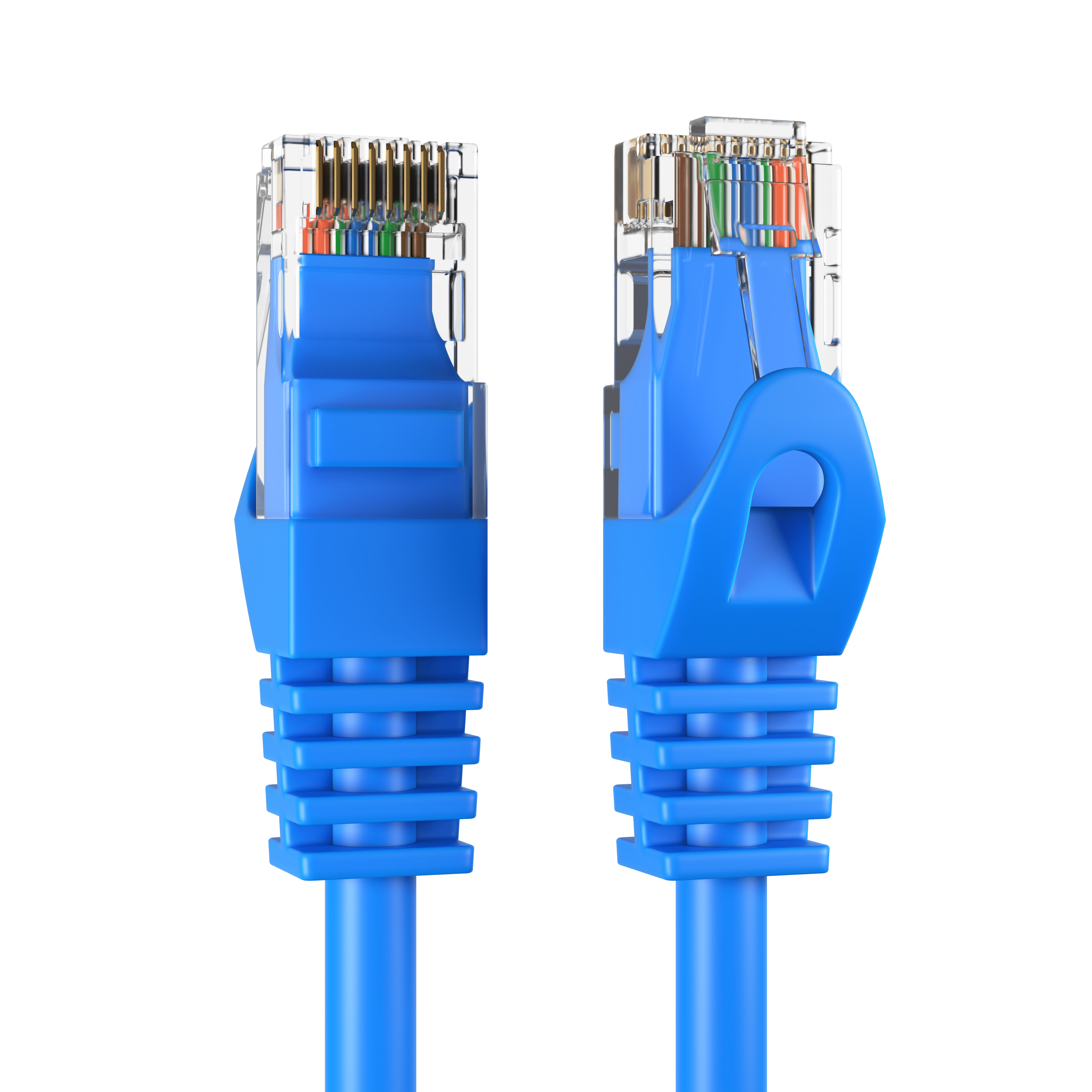 10-Pack - 10FT Blue Cat5e Network Ethernet Patch Cable, 350Mhz Internet ...