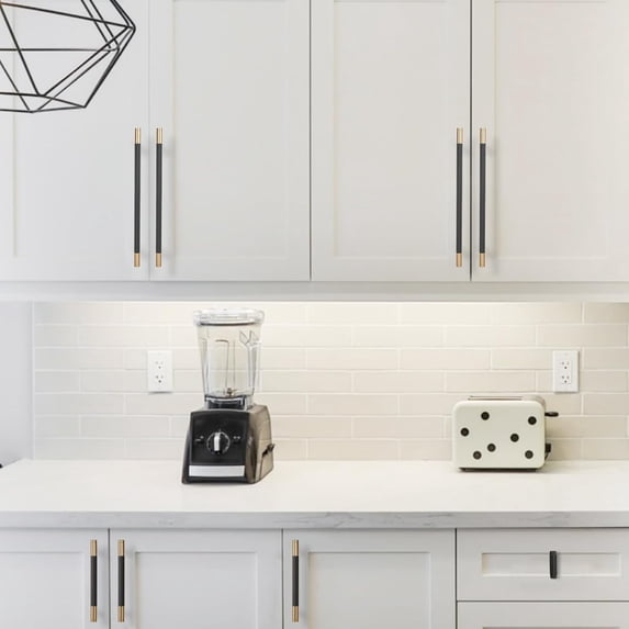 10 Pack 10Inch Black and Champagne Bronze Kitchen Cabinet Handles ...