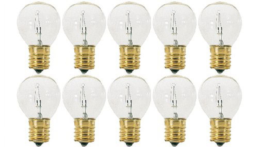 KOR S11/N 10-Pack 25W Clear Hi-Intensity Light Bulbs, E17 Intermediate ...