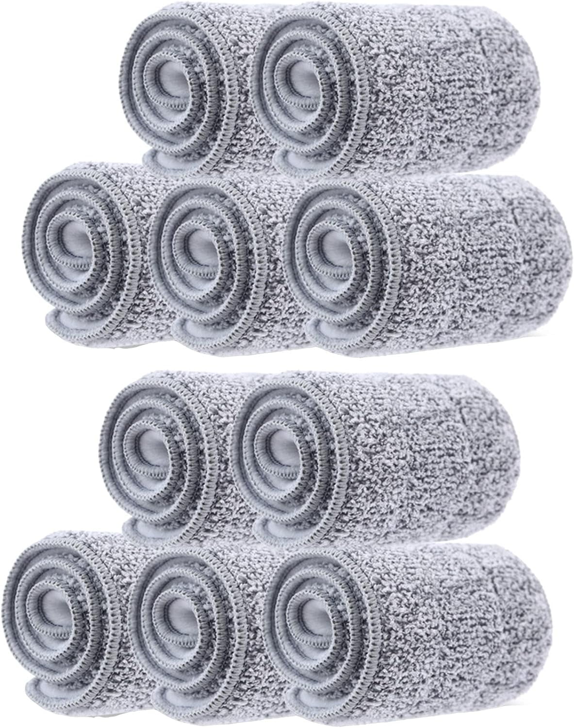 10 Pack 13 * 4.9" Generic Mop Pads Mop Head Refill Washable Wet/Dry ...