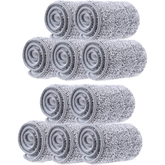 10 Pack 13 * 4.9" Generic Mop Pads Mop Head Refill Washable Wet/Dry ...