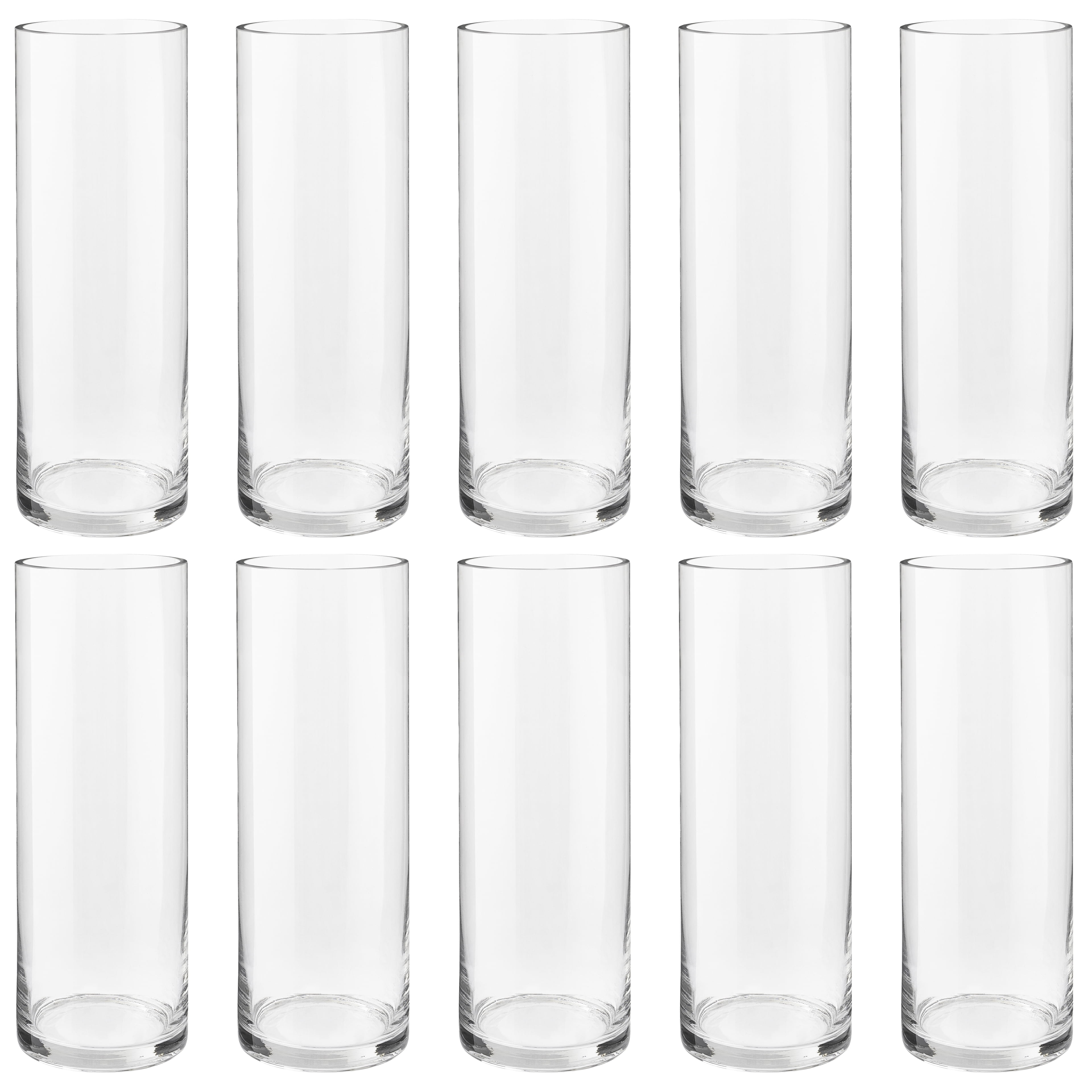 Ashland™ 15" Tall Cylinder Glass Vase, 10 Pack for Home or Office Decor ...