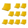 10 Pack 15"x10-1/2"x12" Polyurethane Wheel Chock W/ Mounting Holes for ...