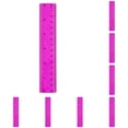 10-Pack 15cm (6 Inch) Clear Plastic Rulers, Bulk Transparent Measuring ...