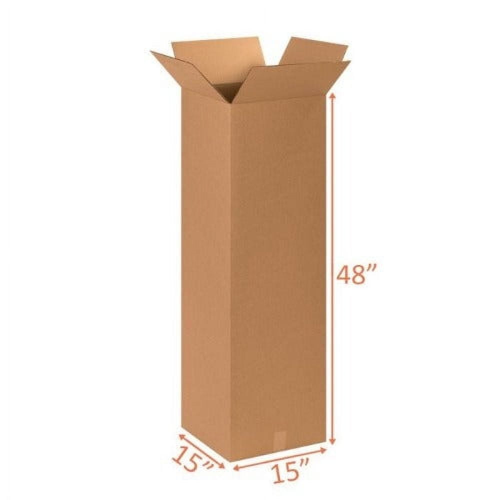 (10 Pack) 15x15x48 Size Shipping and Packing Box - Cardboard Quantity ...
