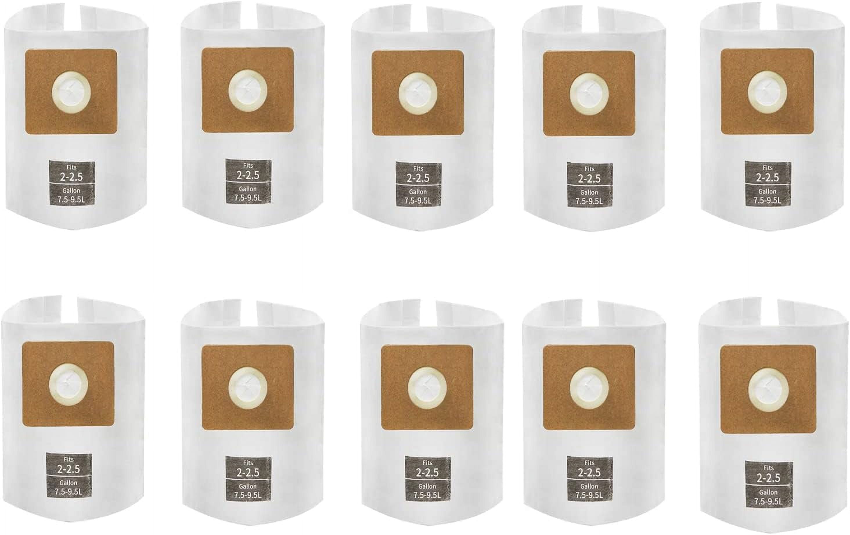 10-Pack 2-2.5 Gallon Collection Bag,90668, Compatible with Shop-Vac ...