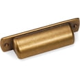 10 Pack 2.5 inch(64mm) Antique Brass Kitchen Cabinet Handles Cup Pulls ...