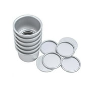 acdanc Besufy Cake Pan 5Pcs 2.5inch Round Mini Cake Pan Removable ...