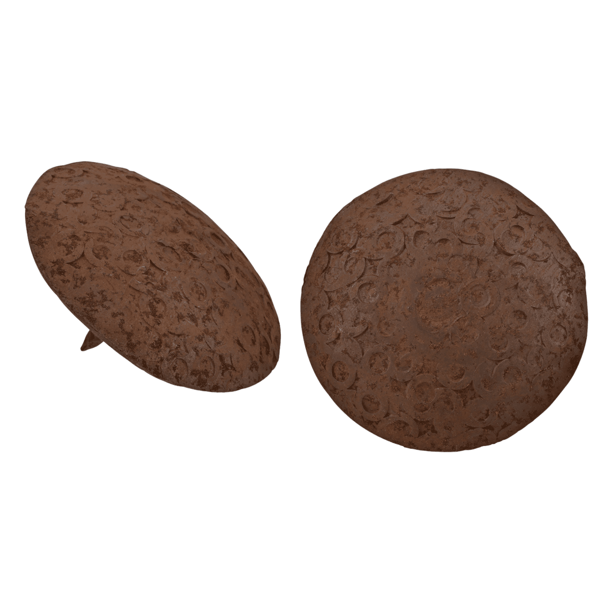 10 Pack 2 Inch Rusted Finish Decorative Door Nail Clavos By Borderland ...