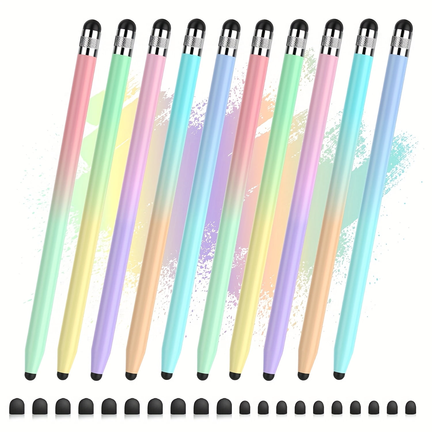 10 Pack 2-in-1 Stylus Pens for Touchscreen Devices-High Sensitivity ...