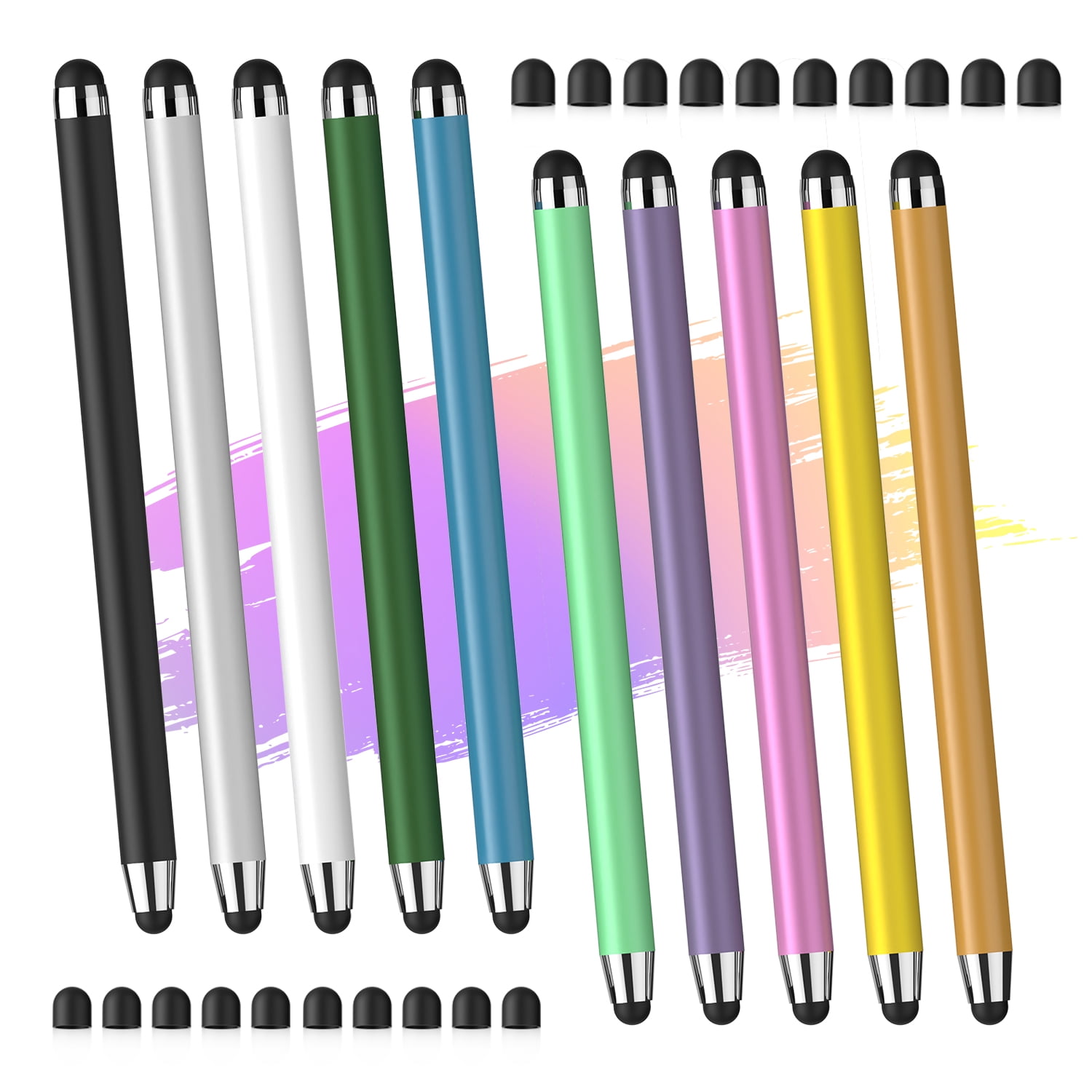 10-Pack 2-in-1 Universal Touchscreen Stylus Pens , Stylus Pens for ...