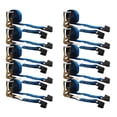 10 Pack 2" x 30' Kinedyne Heavy Duty Tie-Down Ratchet Straps with Flat ...