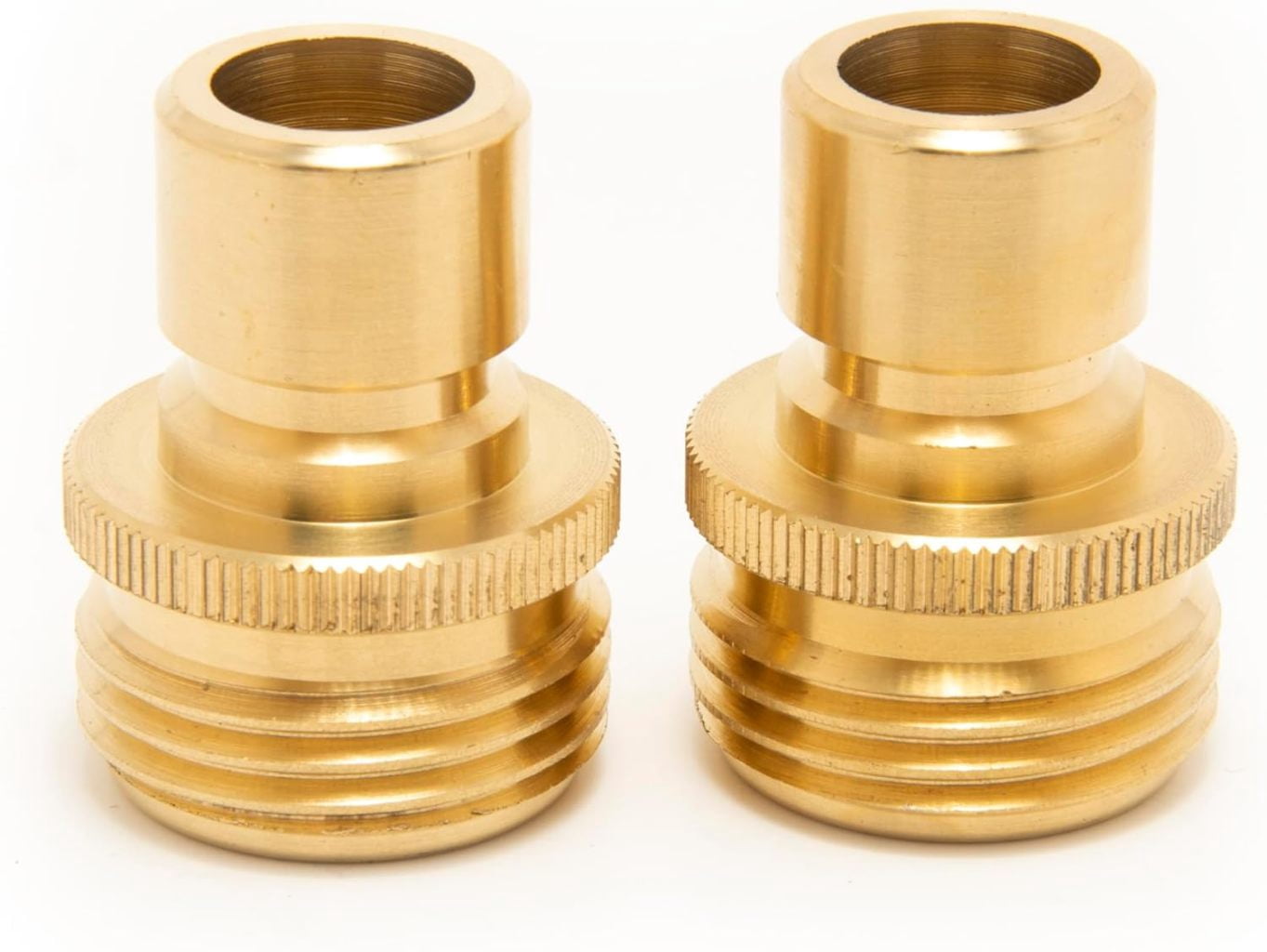 10 Pack (20 Total Connectors) Brass Hose Quick Connectors, Male ...