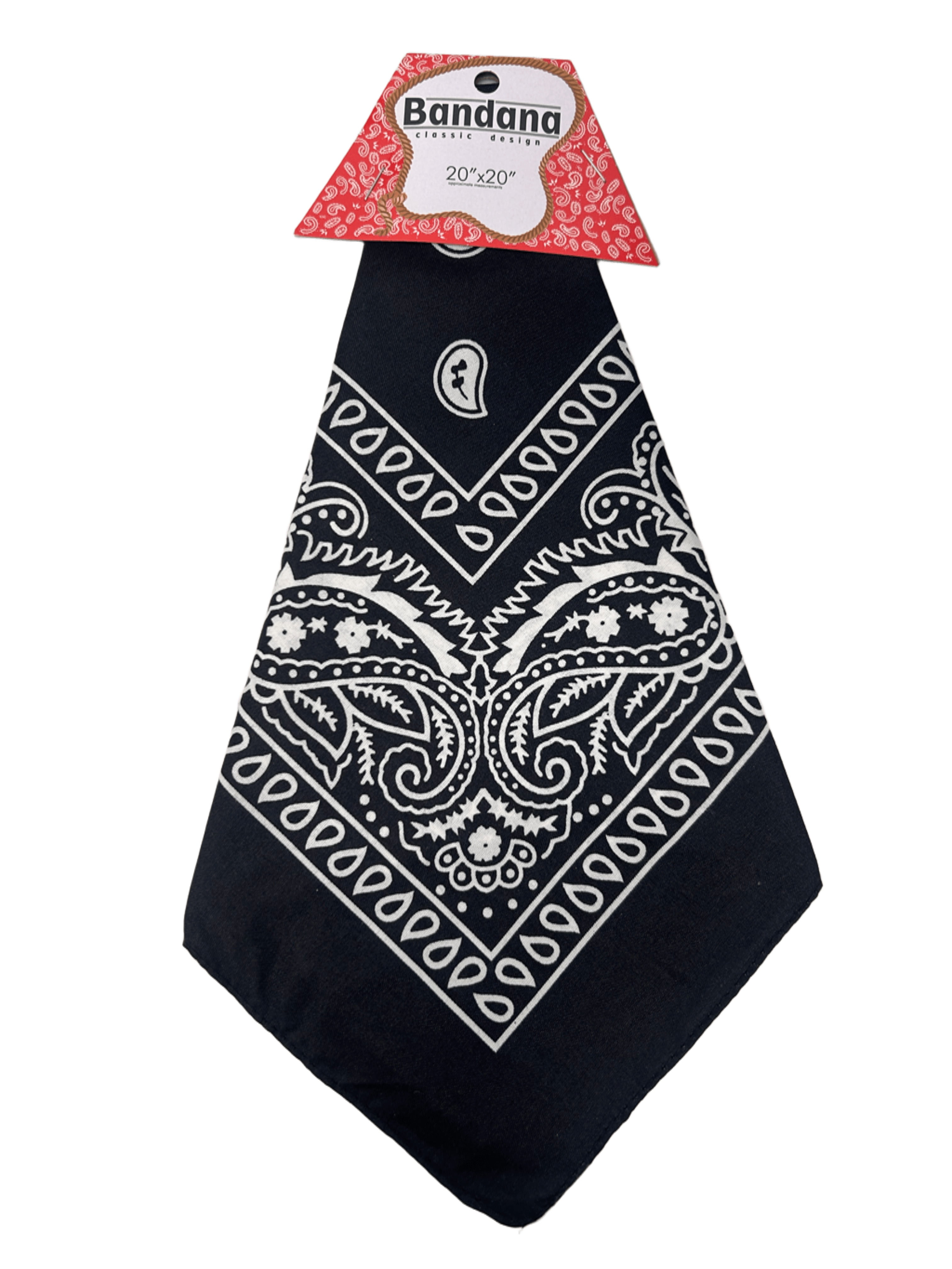 10 Pack 20 in x 20 in Classic Design Bandana, Timeless Paisley Pattern ...