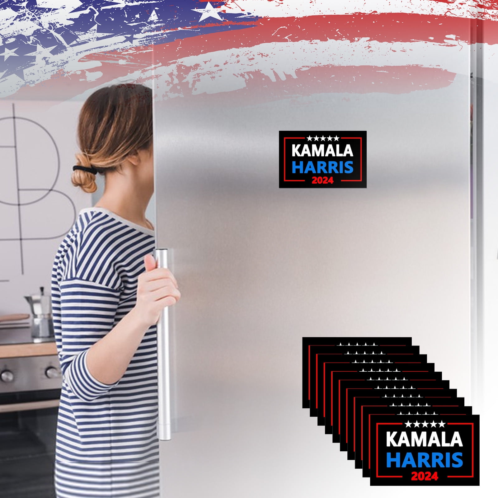 10 Pack 2024 President Campaign Stickers Laptop Bumper Decal Window ...