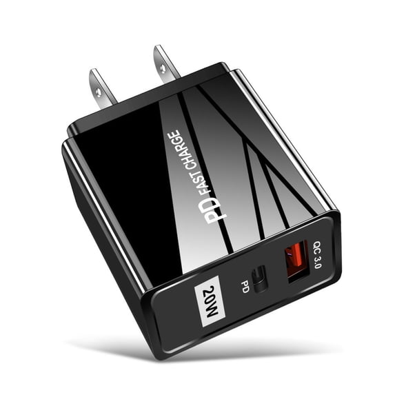 10-Pack 20W USB-C Fast Charger, Dual Port PD Type-C Charging Adapter ...