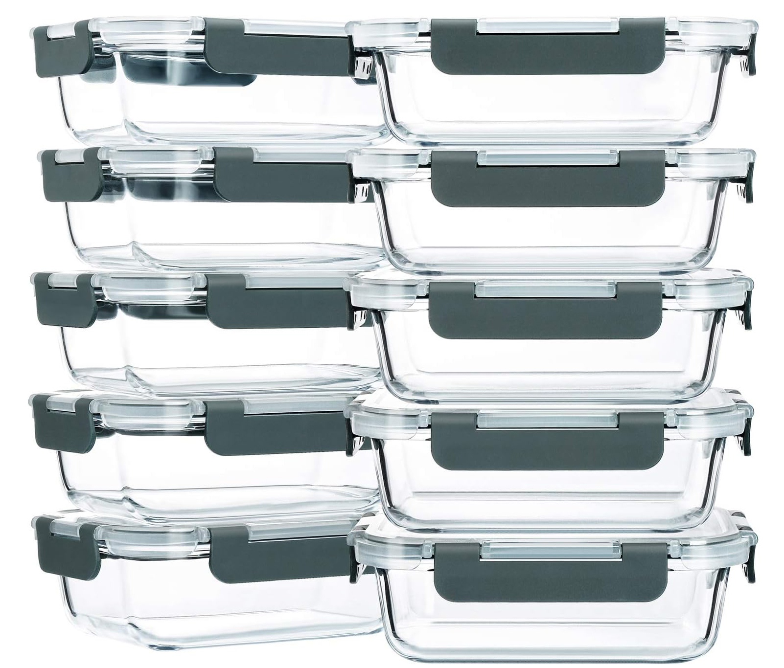 13.5" Cylindrical Transparent Glass Container with Wooden Base and Lid ...