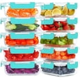 10 Pack 22 oz Glass Meal Prep Containers with Lids, Airtight BPA Free ...