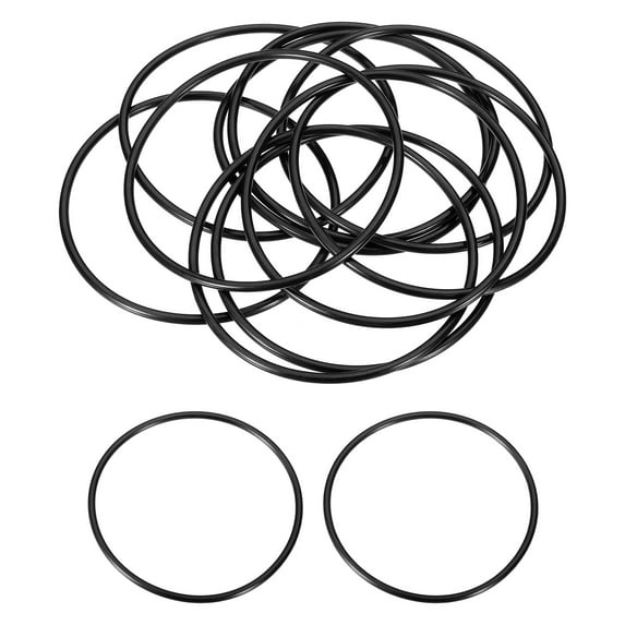 10 Pack 239 Nitrile O-rings, 90 Durometer 3-5/8" ID, 3-7/8" OD, 1/8 ...