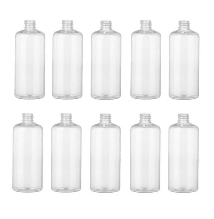 10-Pack 250ml 8oz Empty Plastic Bottles with Caps Refillable Leakproof ...