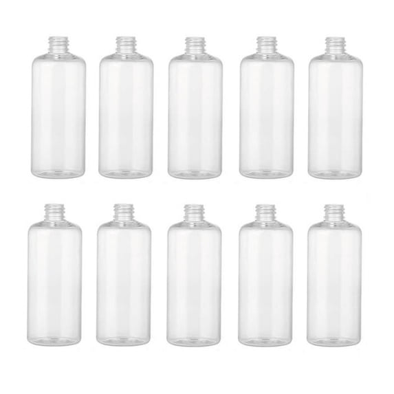 10-Pack 250ml 8oz Empty Plastic Bottles with Caps Refillable Leakproof ...