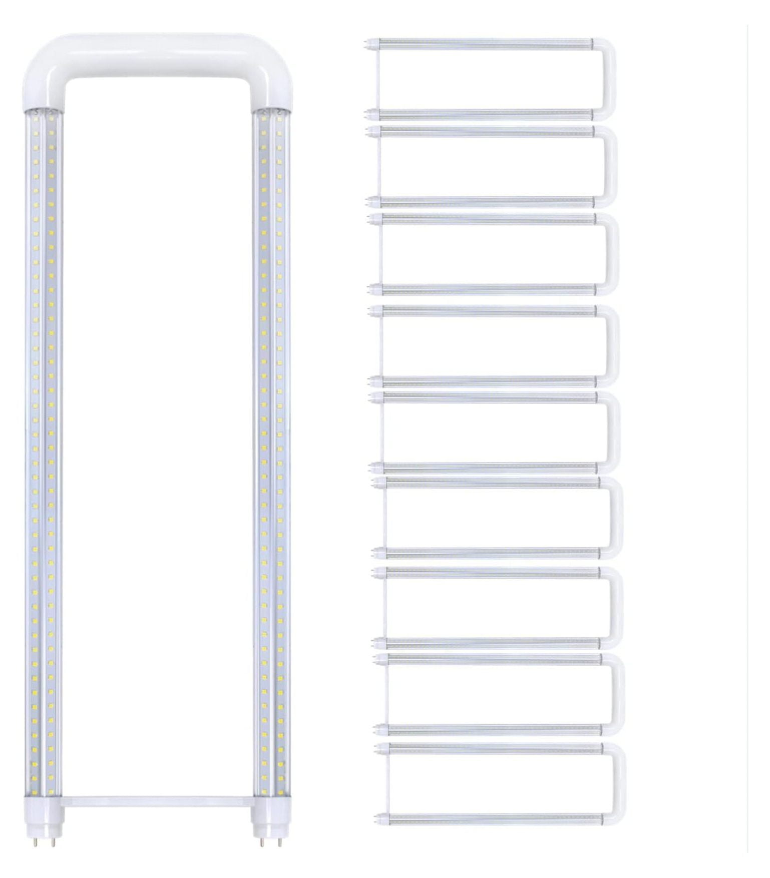 10 Pack 25W U Bend LED Tube Light T8 (60W Equivalent), V Shape, High ...