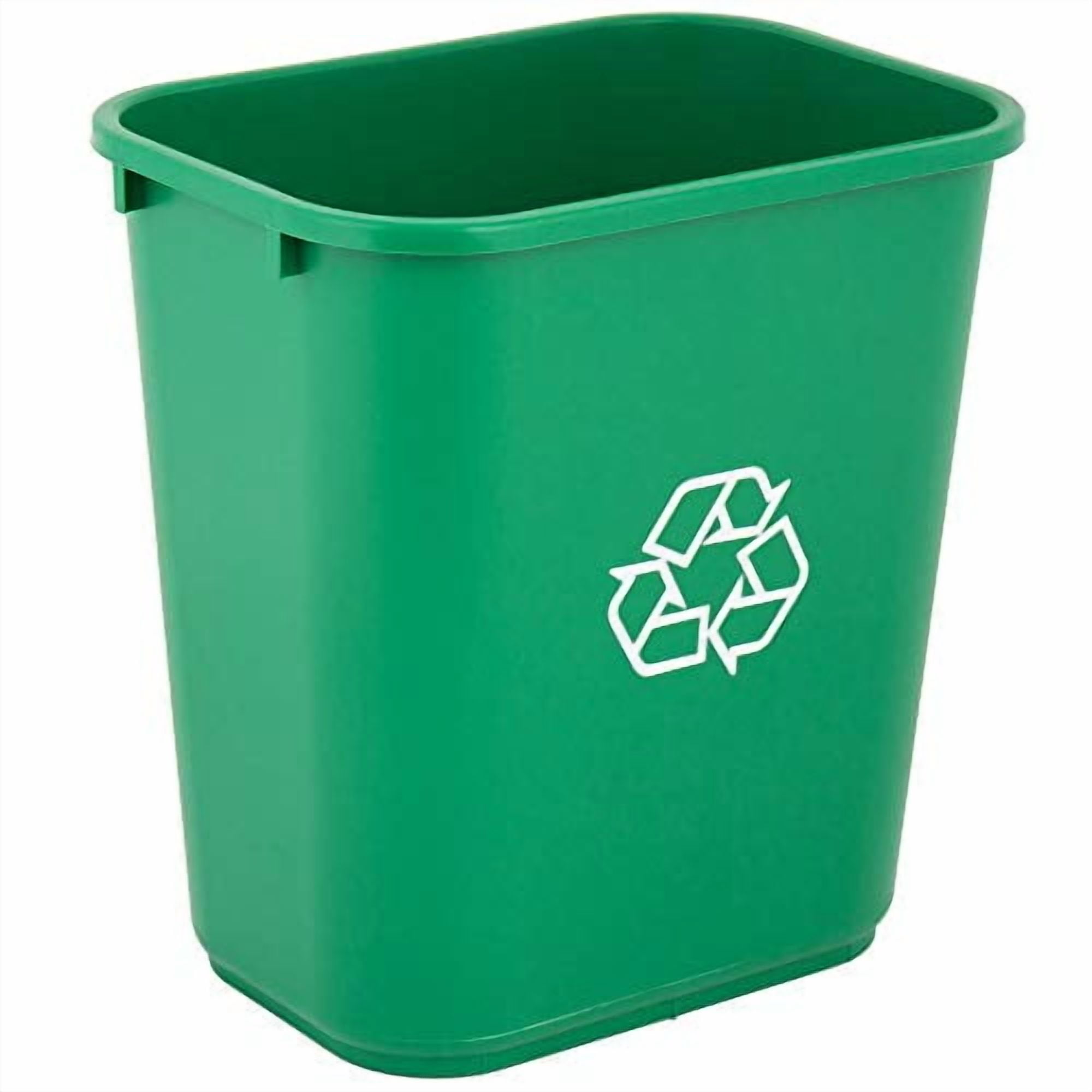 10 Pack! 28 Qt. / 7 Gallon / 26 Liters Green Rectangular Recycling ...