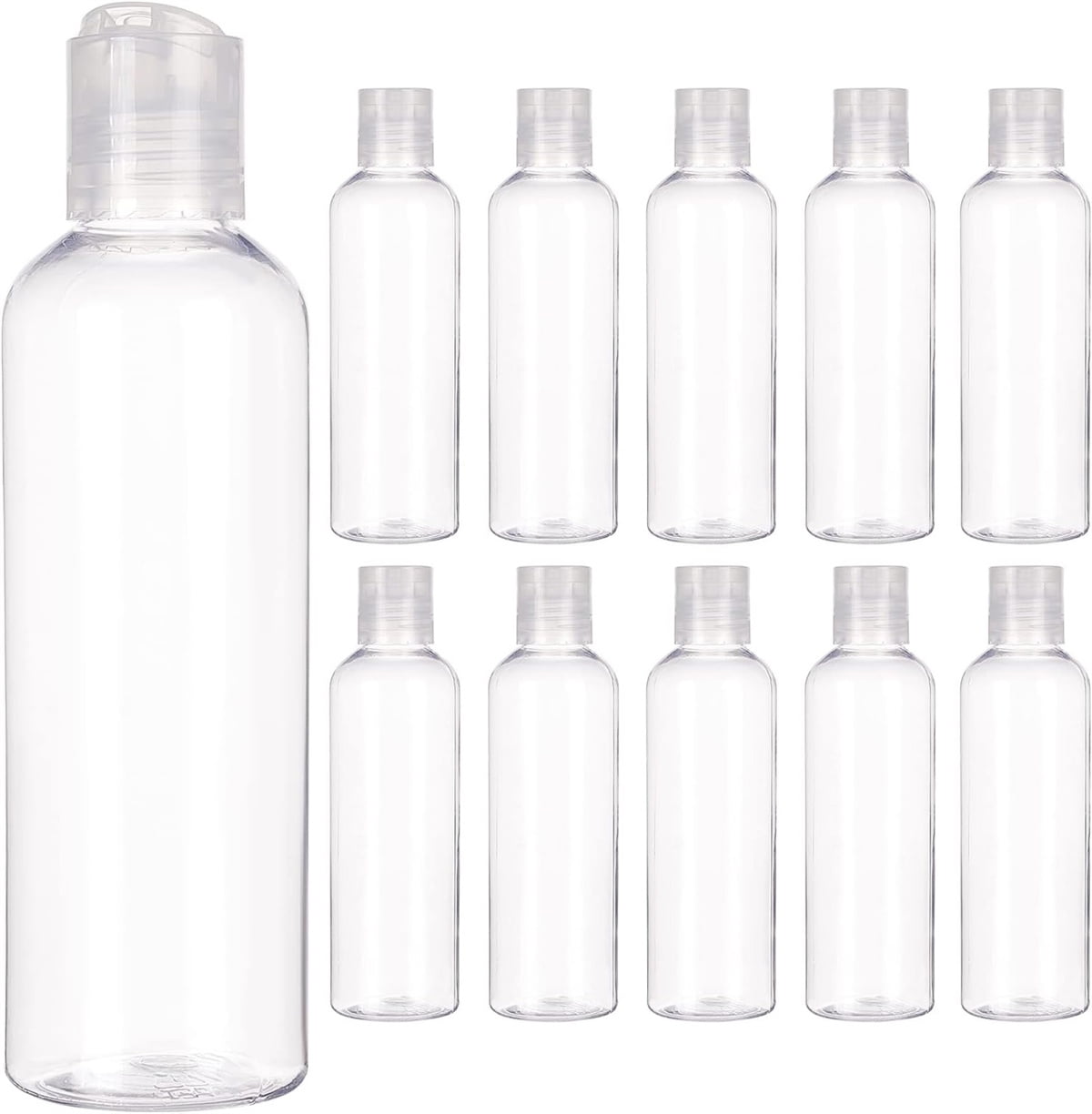 10 Pack 3.4oz Empty Plastic Travel Bottles for Toiletries, TSA Approved ...