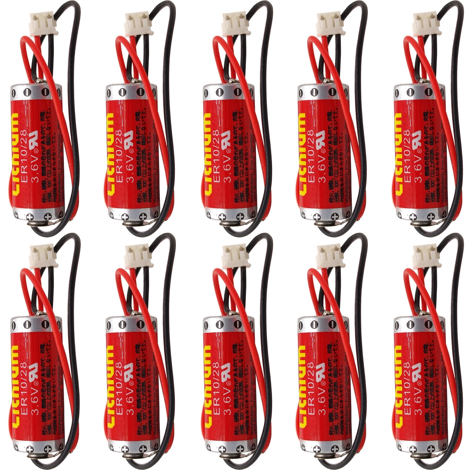 (10 Pack) 3.6V ER10/28 ER10280 Lithium Replacement Battery for ...