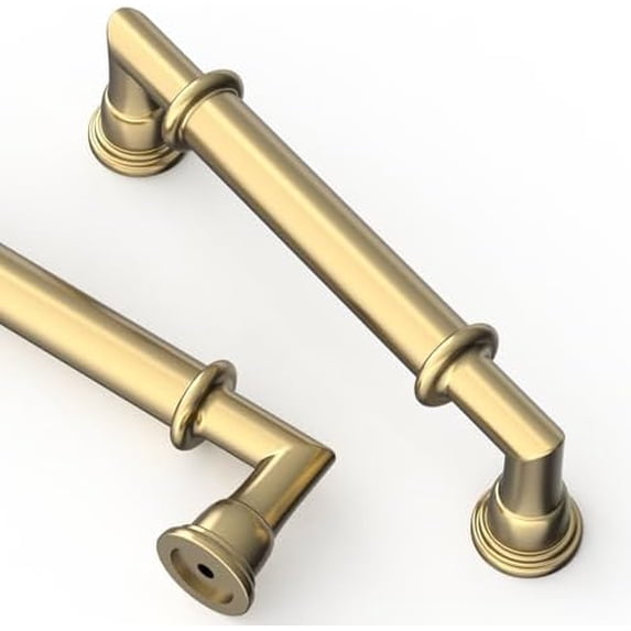10 Pack 3.75 Inch(96mm) Champagne Bronze Kitchen Cabinet Handles ...
