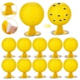 10-Pack 3" Fruit Fly Traps, Yellow Sticky Gnat Killer, Plastic Lure ...