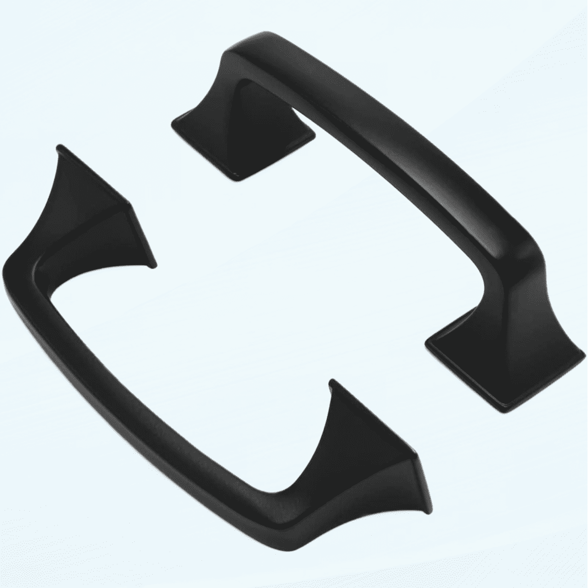 10 Pack 3" Hole Centers Cabinet Pulls, Big Square Foot Arch Furniture ...