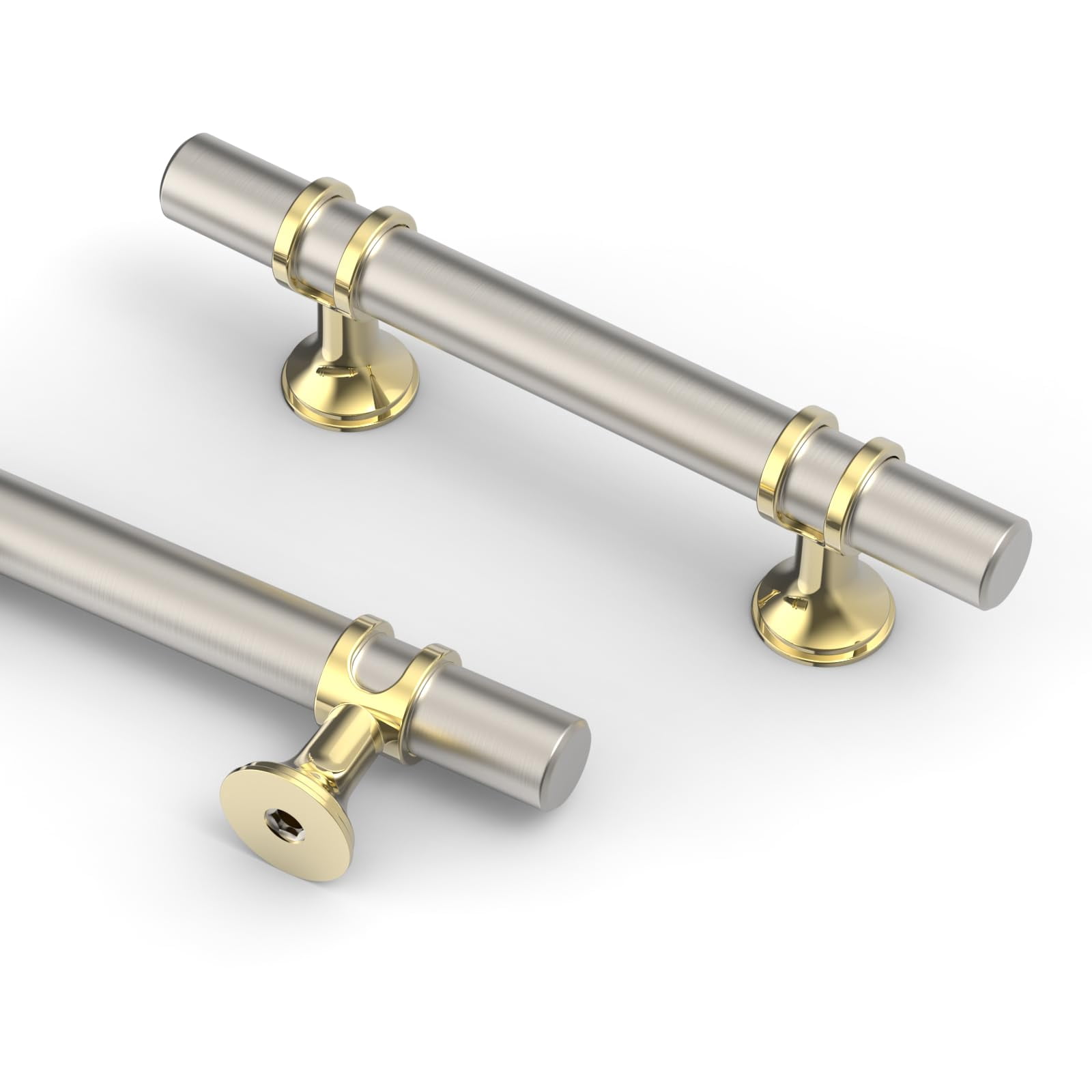 10 Pack 3 Inch(76mm) Champagne Bronze And Brushed Satin Nickel Kitchen ...