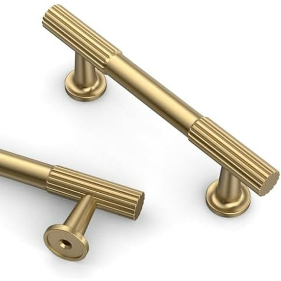 10 Pack 3 Inch(76mm) Champagne Bronze Cabinet pulls Kitchen Cabinet ...
