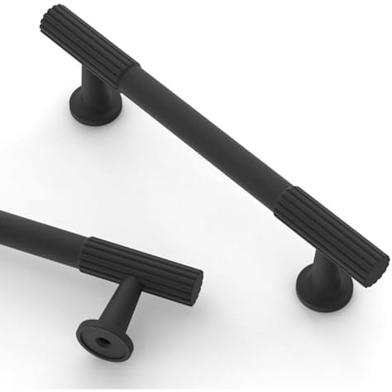 10 Pack 3 Inch(76mm) Matte Black Cabinet pulls Kitchen Cabinet Handles ...