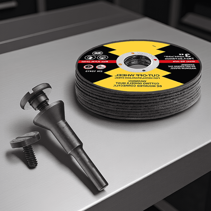 10-Pack 3 Inch Cut-Off Wheels with Mounting Mandrel Kit, 3/8" Arbor, 1/ ...