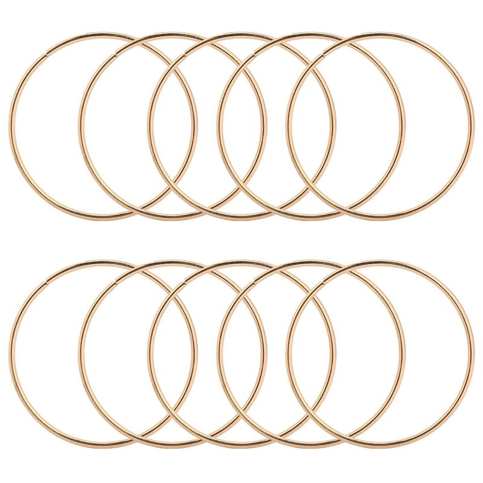 10 Pack 3 Inch Gold Dream Catcher Metal Rings Hoops Macrame Ring for ...